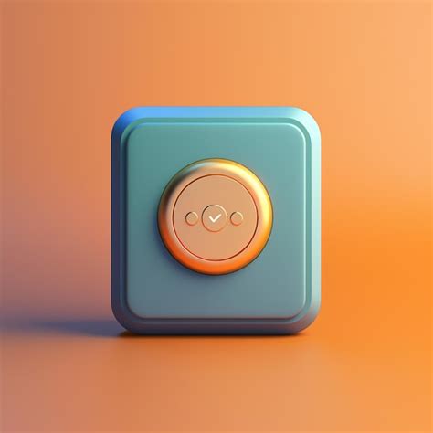 3d 식별 아이콘 Id 카드 및 검증 일러스트 로고 프리미엄 Ai 생성 이미지