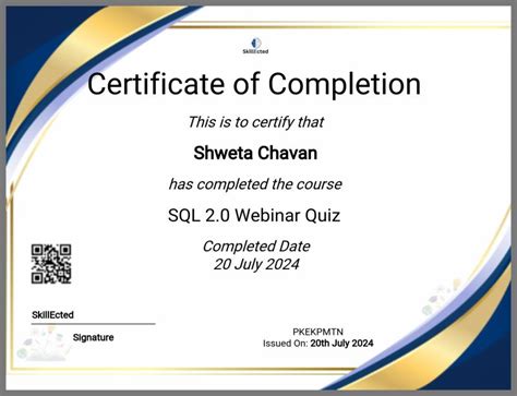 Shweta Chavan On Linkedin I Am Thrilled To Announce That I Have Recently Completed The Course