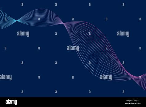 a photo showcasing a blue background with a dynamic wave of lines