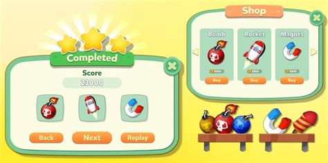 Premium Vector Casual Game Ui Kit Complete With Popups Menus And Game Assets