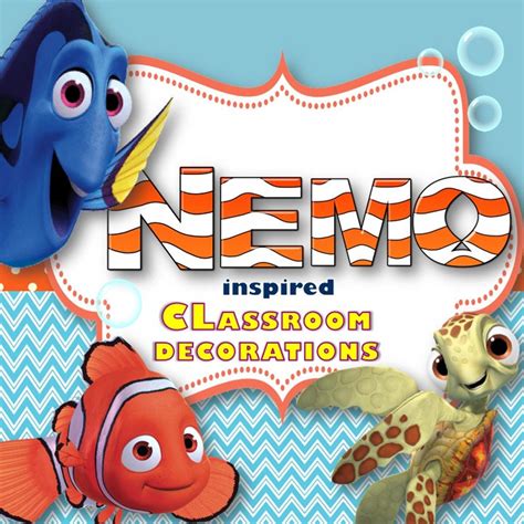Finding Nemo And Dory Classroom Decoration Set Editable Etsy