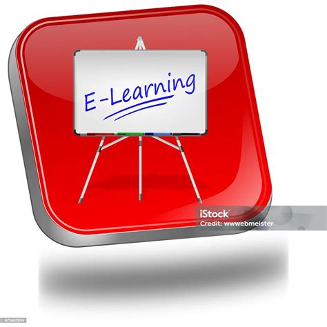 Elearning Button Stock Illustration Download Image Now 2015 No