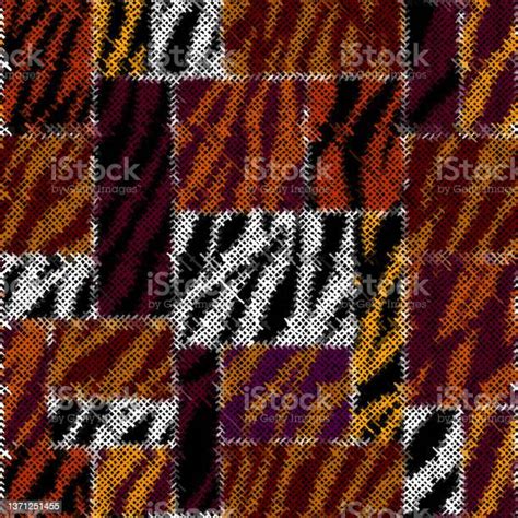 원활한 벡터 사각형 패턴입니다 추상적인 색 배경입니다 0명에 대한 스톡 벡터 아트 및 기타 이미지 0명 거즈 거친 Istock