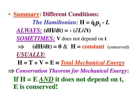 Ppt Sect 8 2 Cyclic Coordinates And Conservation Theorems Powerpoint Presentation Id 3199266