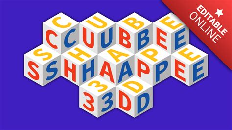 Editable 3d Isometric Cube Letters Text Effect Generator