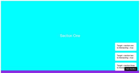 Intersectionobserver Codesandbox