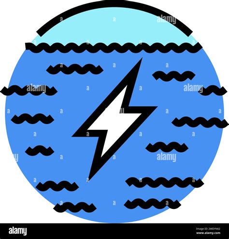 Wave Energy Converter Tidal Color Icon Vector Illustration Stock Vector Image And Art Alamy