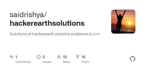 GitHub Saidrishya Hackerearthsolutions Solutions Of Hackerearth Practice Problems In C