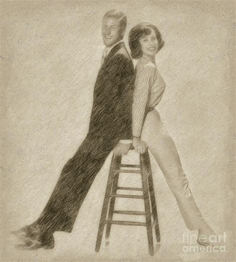 Dick Van Dyke And Mary Tyler Moore Drawing By Esoterica Art Agency