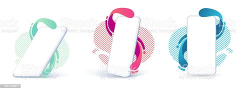 스마트 폰 빈 화면 전화 모형 인포그래픽 또는 프레젠테이션용 템플릿 0명에 대한 스톡 벡터 아트 및 기타 이미지 0명 3차원 형태 각도 Istock