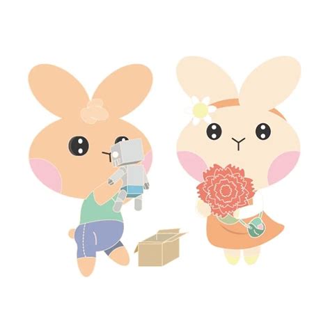 토끼 달력 캐릭터 2d 캐릭터 포트폴리오 크몽