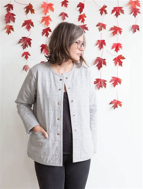 Tamarack Jacket In Print Tamarack Jacket Sewing Pattern Design Indie Sewing Patterns