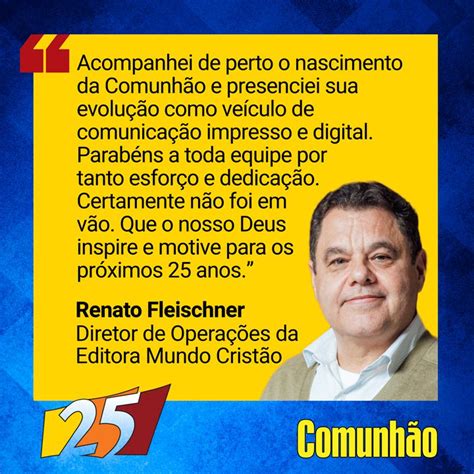 Depoimento Renato Fleischner Comunhão
