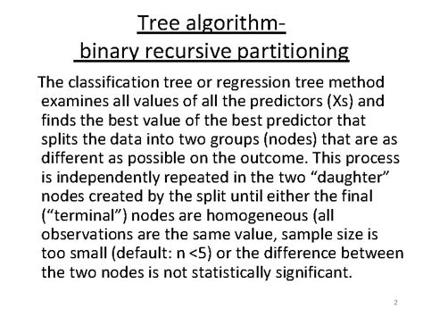 Classification Trees Cart Classification Regression Trees 1 Tree