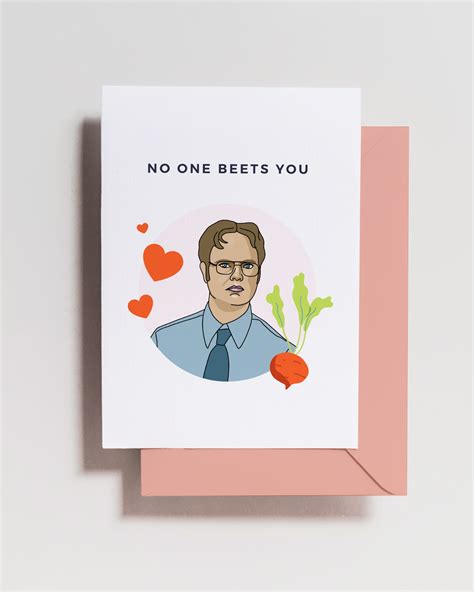 Dwight The Office Beets Pop Culture Inspired Card Haven Print Co