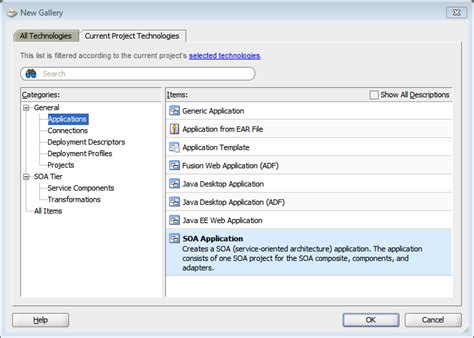 soanen martti s soa blog tutorial 1 part 8 create a new soa application with jdeveloper