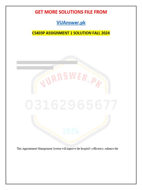Cs403p Assignment 1 Solution Fall 2024 1 Pdf Patient Health