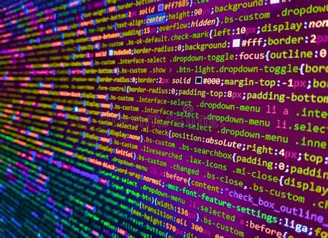 Shallow Depth Of Field Selective Focus Effect Abstract Technological Background With Digits