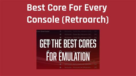 Best Core For Every Console Retroarch YouTube