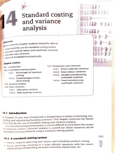 Chapter 14 Standard Costing And Variance Analysis Pdf