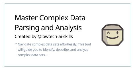 Master Complex Data Parsing And Analysis