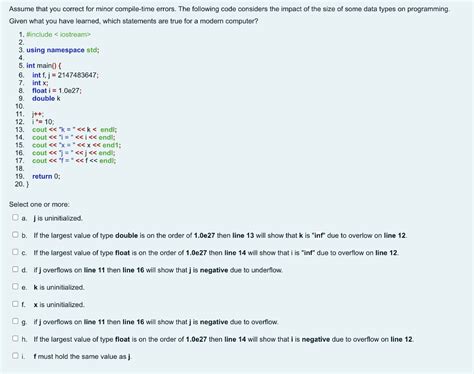 solved assume that you correct for minor compile time
