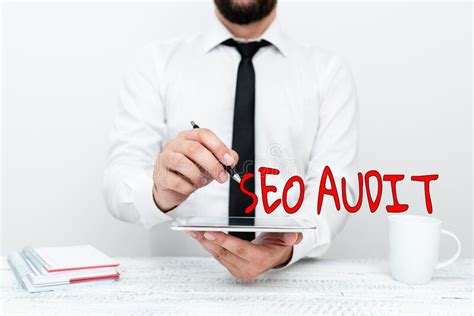 Writing Displaying Text Seo Audit Internet Concept Search Engine Optimization Validating And