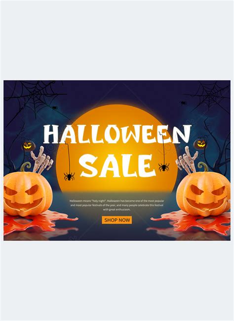 3d 할로윈 프로모션 프로모션 신비한 파란색 포스터 이미지 사진 466871003 무료 다운로드