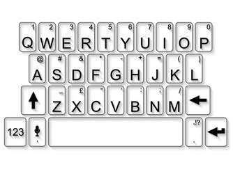 Qwerty Keyboard Layout Vector
