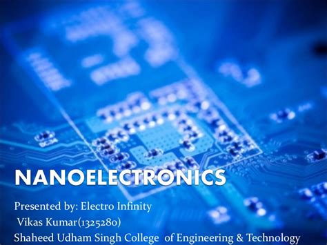 Applications Of Nanotechnology In Electronics