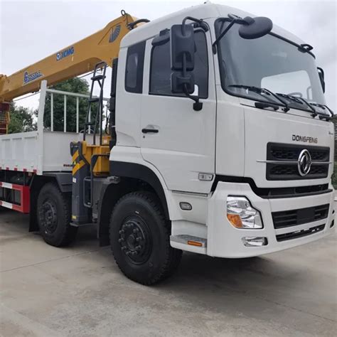 Hot Sale Dongfeng 8x4 Lhd Cargo Truck With 16 Ton Knuckle Boom Crane