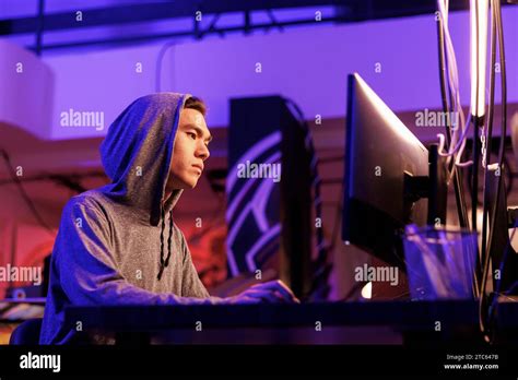 Asian Hacker Breaking Law While Doing Data Mining Using Malicious