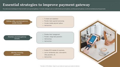 Essential Strategies To Improve Payment Gateway PPT Example