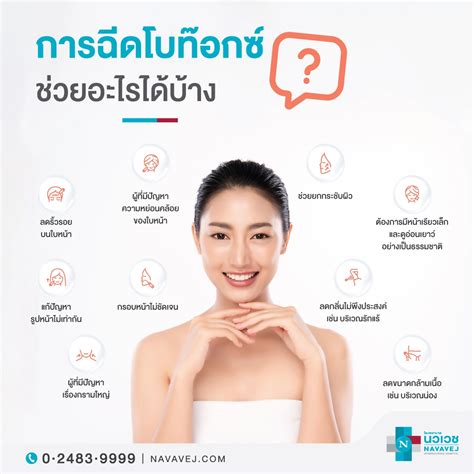 ฉีดโบท๊อกซ์ ลดเลือนริ้วรอย ฉีดลดกราม ปรับหน้าเรียว