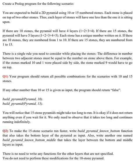 Solved Create A Prolog Program For The Following Scenario