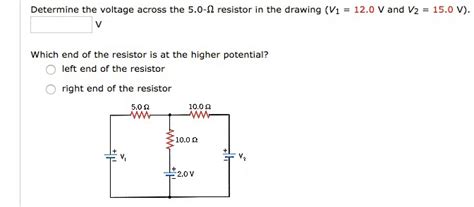 Solved Determine The Voltage Across The Q Resistor In Chegg Com
