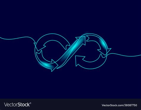 Devops Agile Infinity Workflow Royalty Free Vector Image