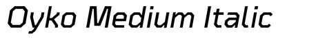 Oyko Medium Italic Font Webfont And Desktop Myfonts