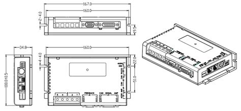 1 KW DC Servo Motor 48V 72V DC 3000rpm Peaco Support