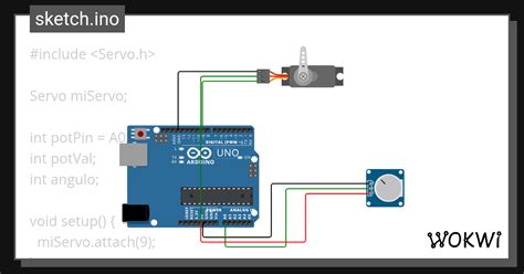 Servo Poten Wokwi Esp32 Stm32 Arduino Simulator