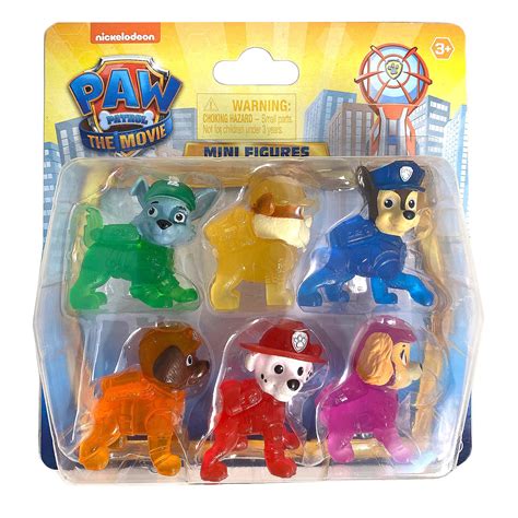 Buy Paw Patrol The Movie Chase Marshall Rubble Zuma Rocky Skye Mini