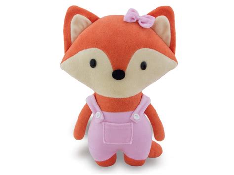 Raposa De Pelúcia Plush 30cm Rosa Br