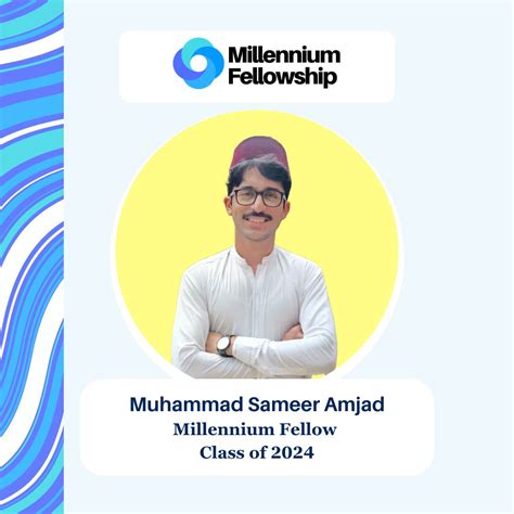 Muhammad Sameer Amjad On Linkedin Millenniumfellowship