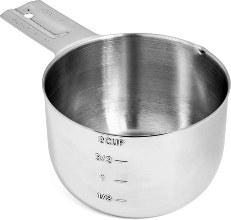Vollrath 4 Piece Stainless Steel Measuring Cup Set Stainless Steel Mug Home And Kitchen