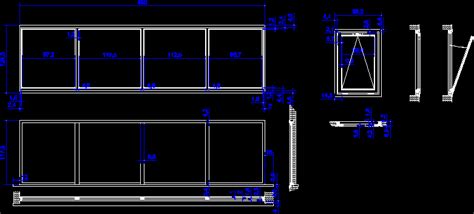 Fixed And Hinged Window Dwg Block For Autocad • Designs 46 Off