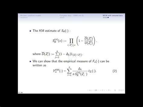 free video empirical likelihood with censored data from conference gsi class central