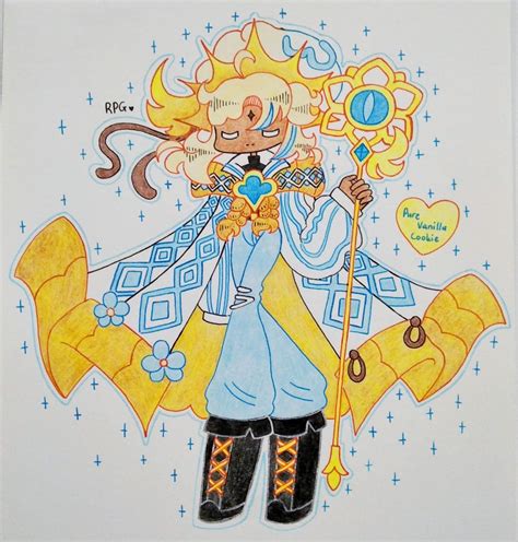 🌸 Pastel Blue Pure Vanilla Cookie Fanart 🌸 Art Cookie Run Amino