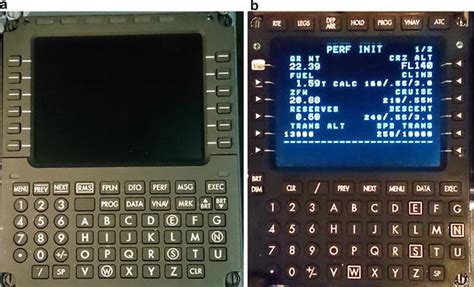 Flight Management System Interface Of A ATR MCDU And B ATR Download Scientific