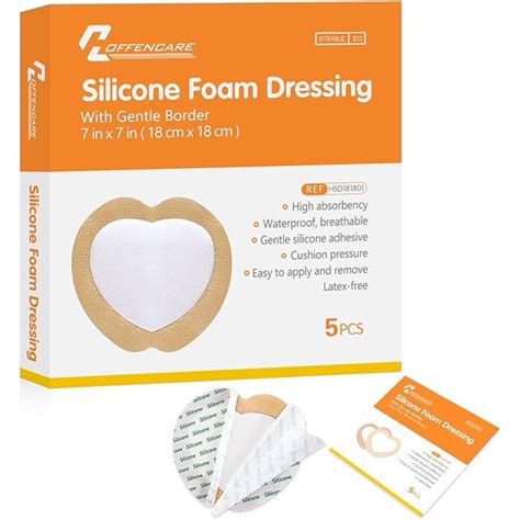 Sacrum Silicone Foam Dressing With Border For Sacral Ulcer Butt Bed