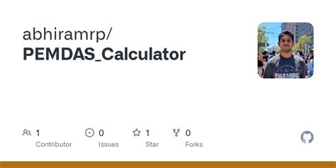 GitHub Abhiramrp PEMDAS Calculator